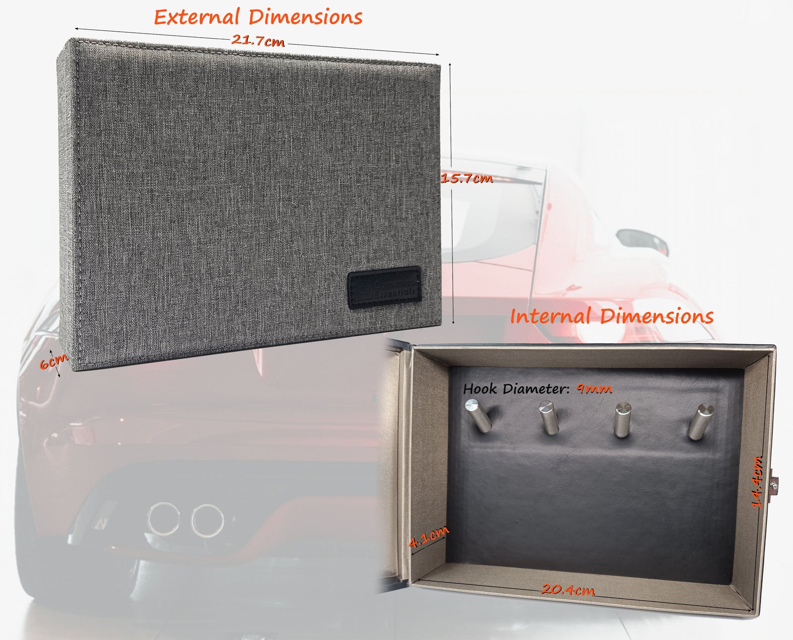 Wall Mounted Signal Blocking RFID Car Key Box - CEG-110